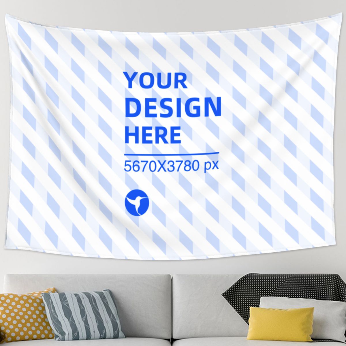 墙面装饰挂毯90x60in（横款） | 按需设计 - 指纹定制 让创业更简单