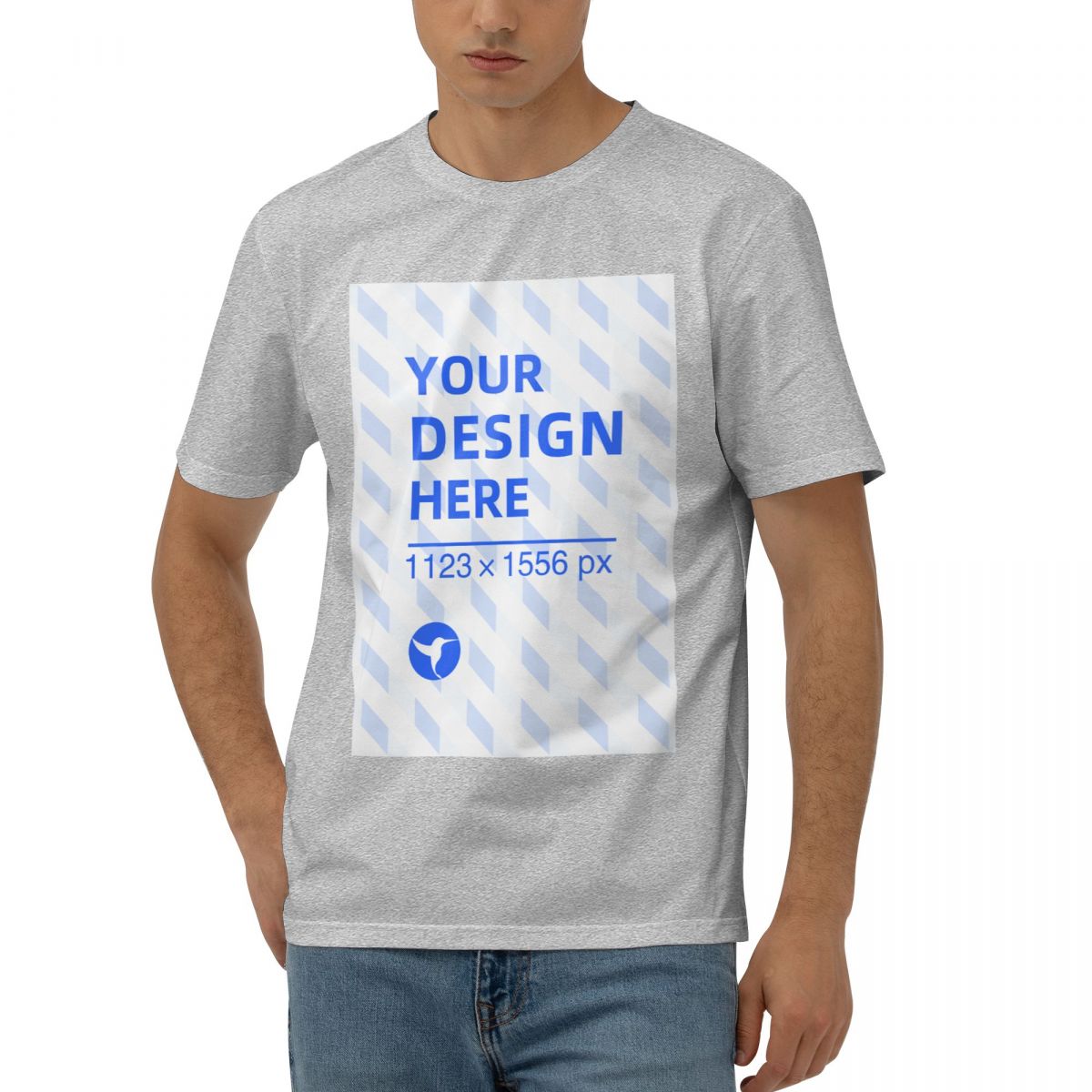 男士170g精梳棉短袖T恤 | 按需设计 - 指纹定制 让创业更简单