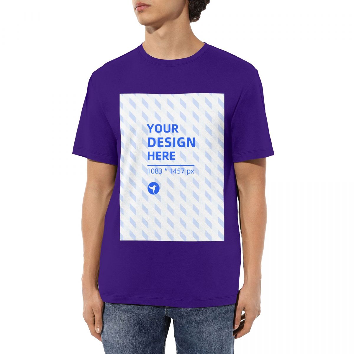 180g成人纯棉圆领T恤-烫画 | 按需设计 - 指纹定制 让创业更简单